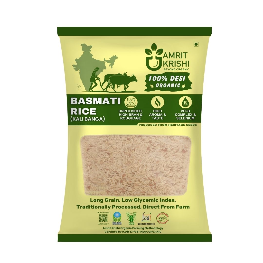 Organic Basmati Rice – Kali Banga (500g)